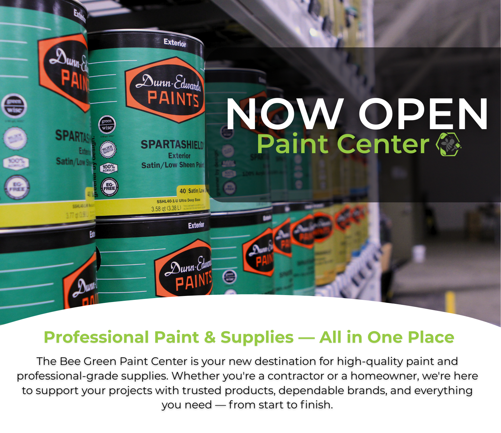 Bee Green Paint Center | Buy Paint & Recycle — Oakland